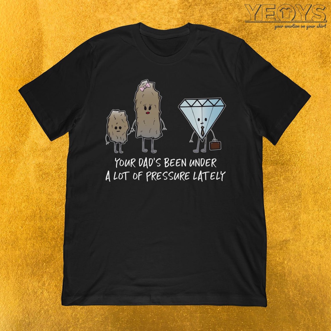 Science Shirt Under A Lot of Pressure Science Pun Geologist Tee Unisex ...