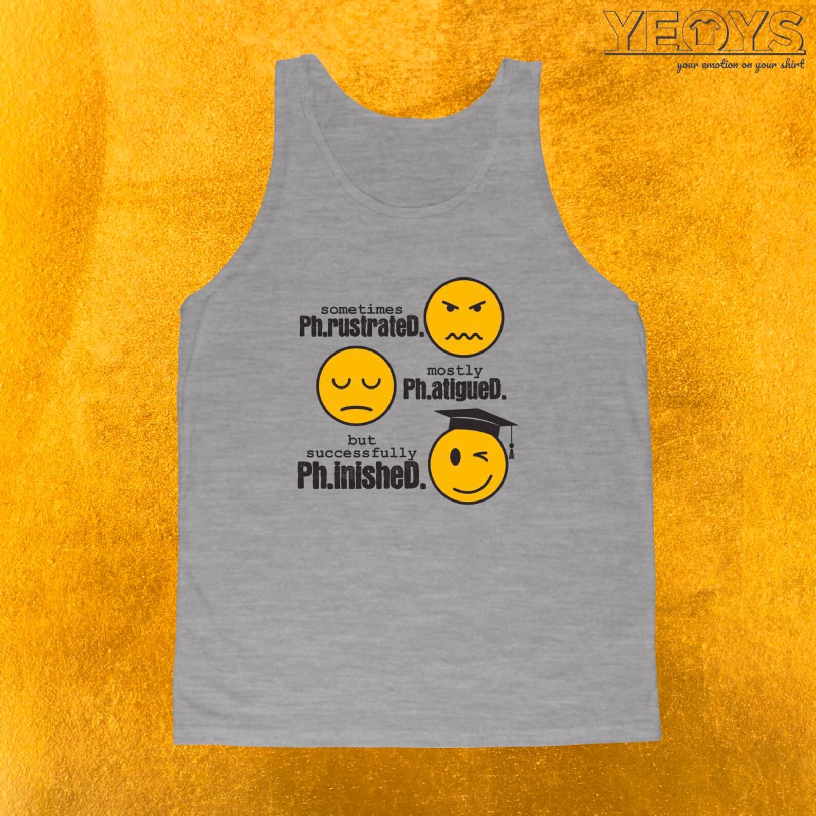 Phinished T Shirt Graphic Tee Gift for Phd Graduation Ceremony ...