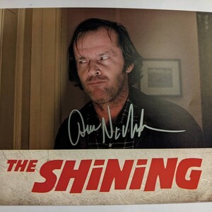 Jack Nicholson Original Signature Autograph the SHINING 8x10 Photograph ...