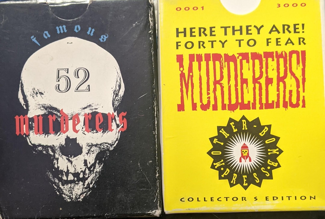 Original Vintage Serial Killer Trading Cards Forty to Fear Murders & 52 ...
