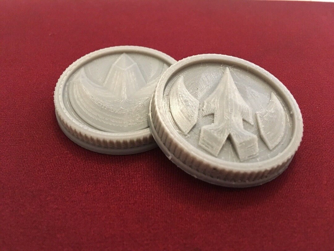 Power Rangers 3D Printed Legacy Morpher Coins Green Ranger & Lord ...