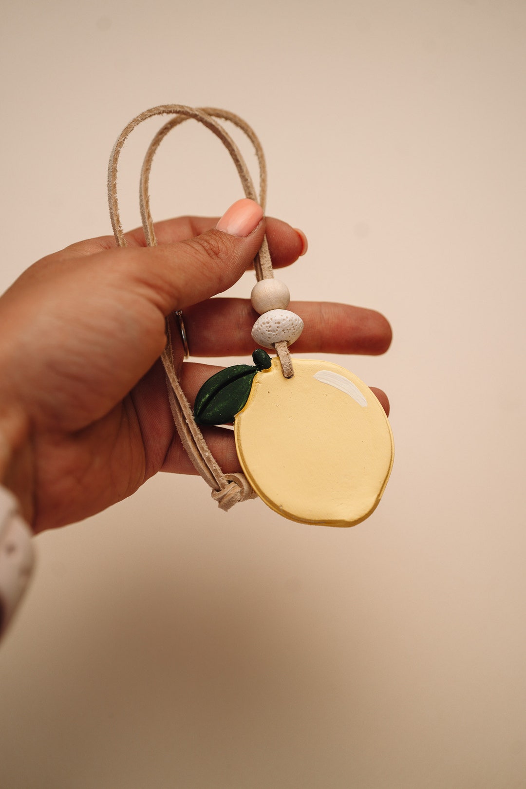 Lemon Slice Clay Essential Oil Diffuser for Car Zesty Aromatherapy On ...