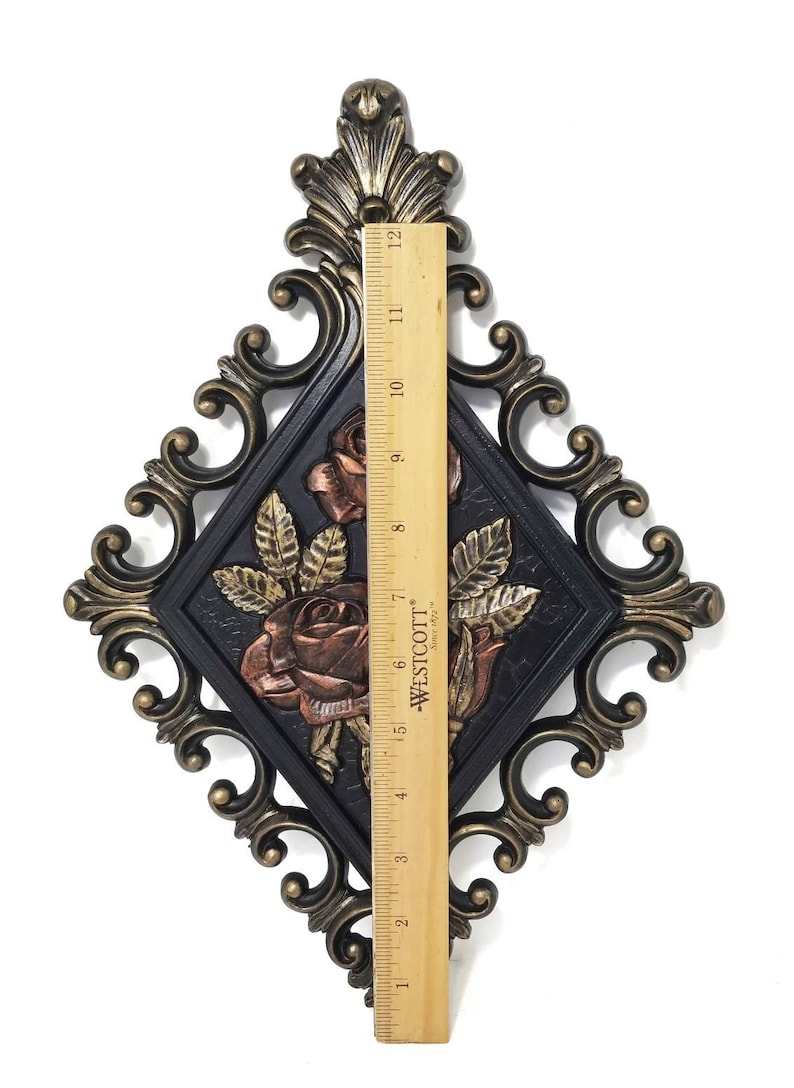 Victorian Goth Decor Vintage Wall Plaque Black Wall Art | Etsy