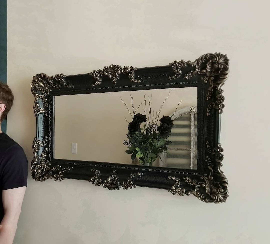 Gothic Mirror Wall, Gothic Home Decor Mirror, Extra Large Black Mirror ...