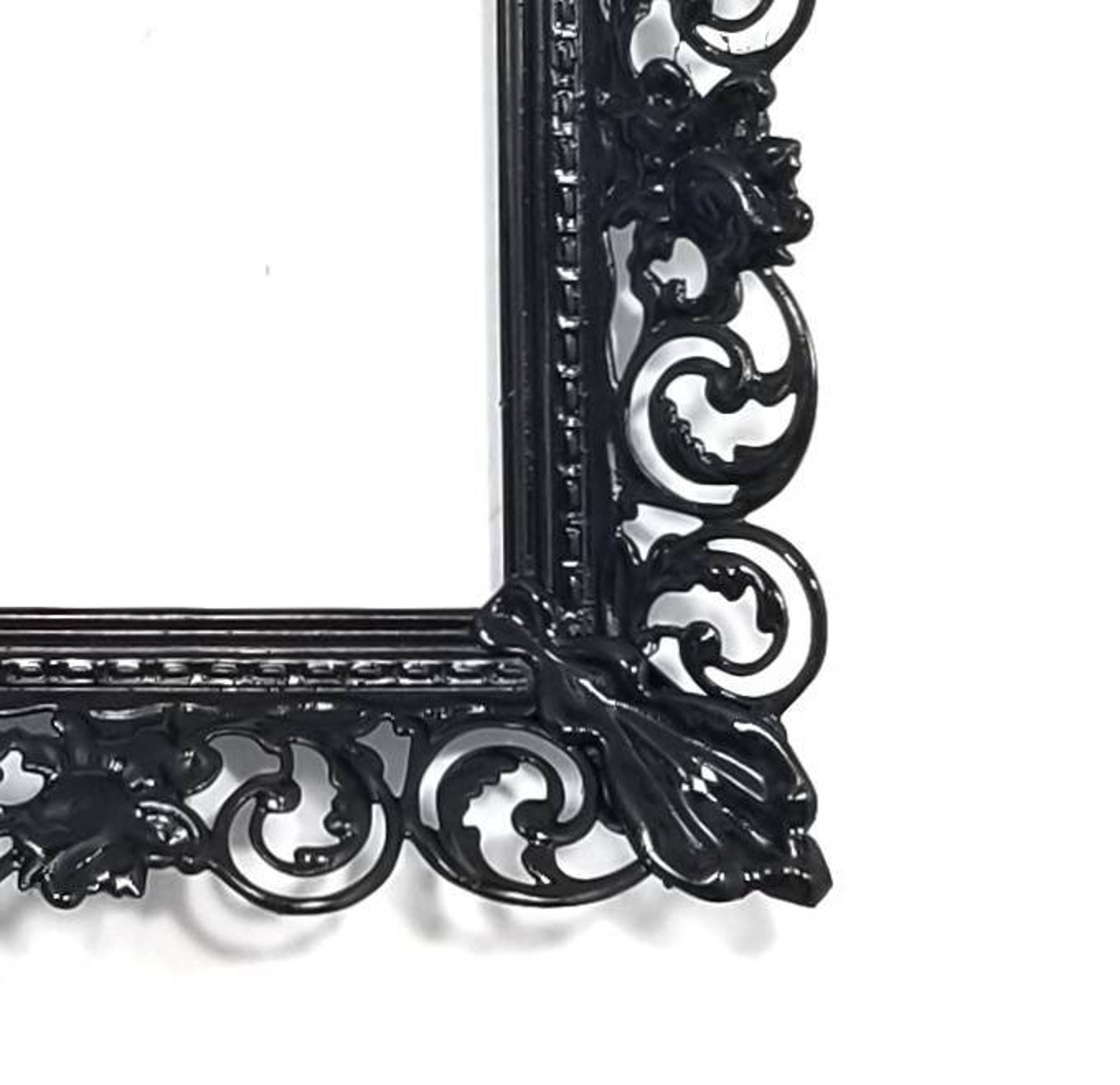 Black Picture Frame Set, Gallery Wall Frame Set, Gothic Frames, Goth ...
