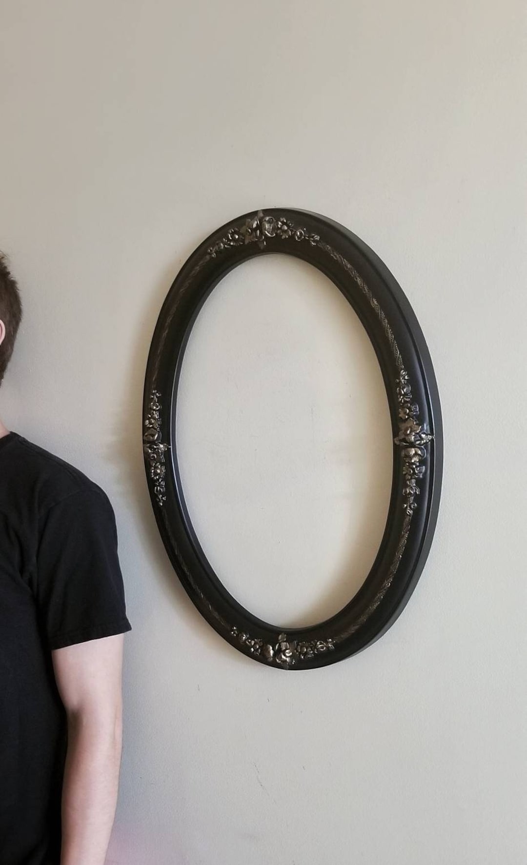 Large Black Picture Frame, Gothic Home Decor Bedroom, Gallery Wall ...