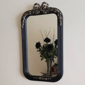 Gothic Mirror, Large Black Mirror, Goth Home Decor, Vintage Mirror ...