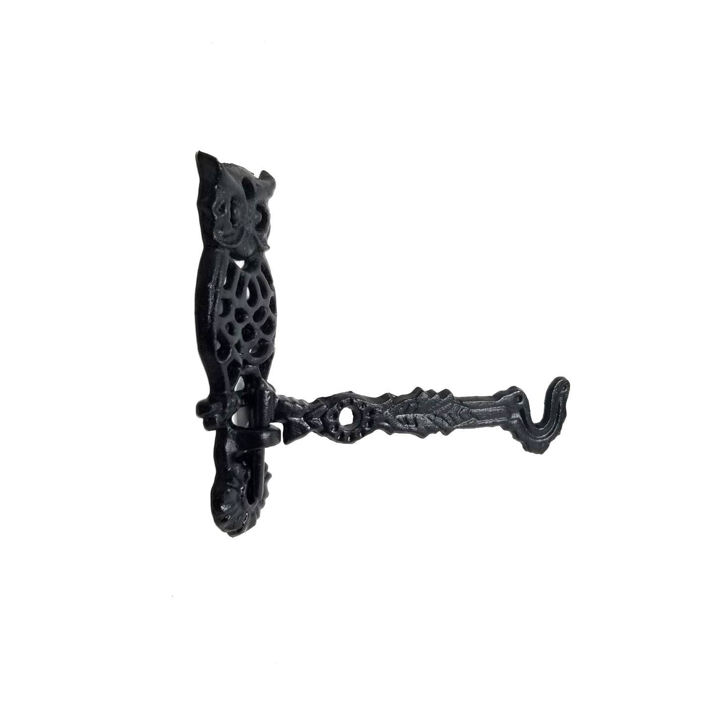 Cast Iron Owl Hook Gothic Owl Gothic Wall Decor Black Metal - Etsy