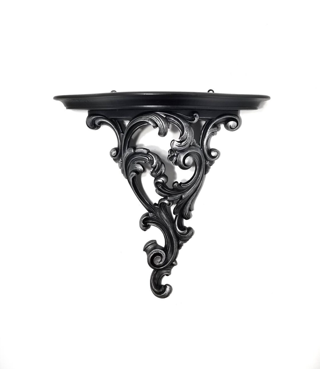Gothic Wall Shelf | Ornate Scroll Shelf | Baroque Accent With Color ...
