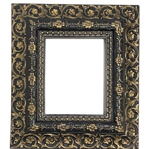 8x10 Gothic Picture Frame | Ornate Black & Gold Baroque Wall Decor - Etsy