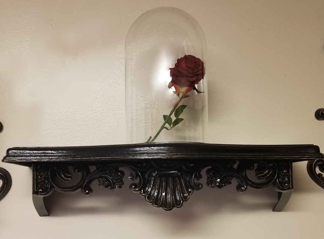 Gothic Shell Wall Shelf | Black Ornate Shelf | Victorian Decor - Etsy