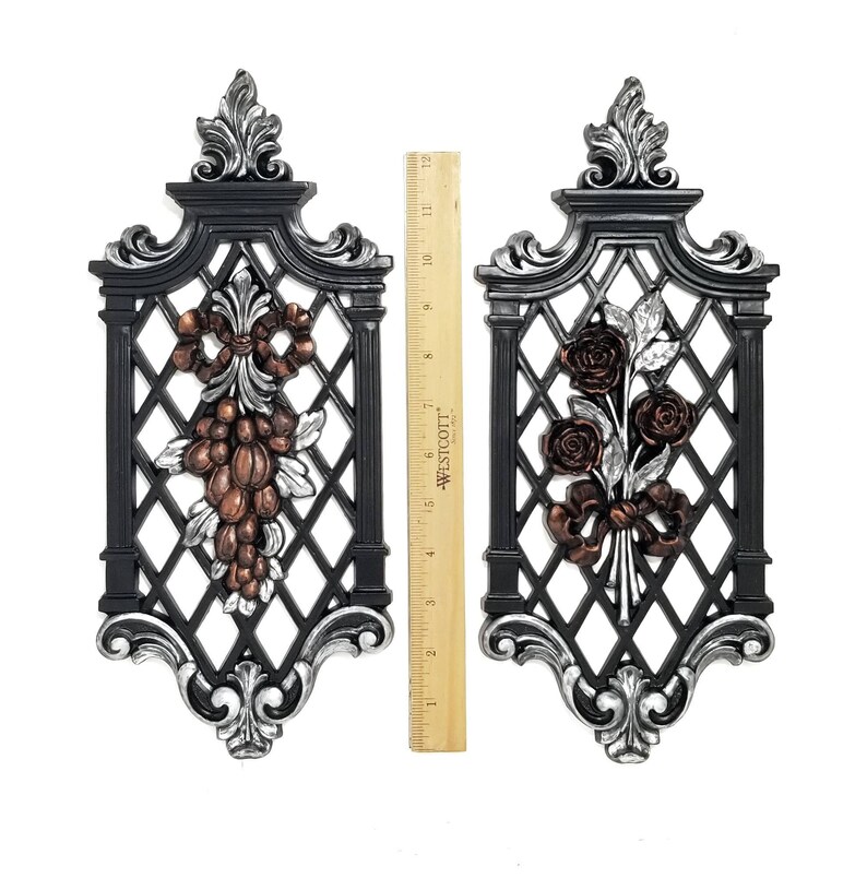 Victorian Goth Decor Vintage Wall Plaque Black Wall Art - Etsy