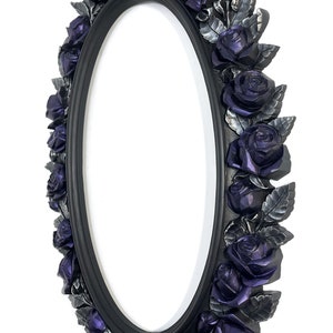 Dark Cottagecore Mirror, Rose Garden, Princess Mirror, Large Black ...
