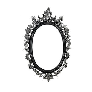 Black & Silver Gothic Mirror | Large Ornate Wall Mirror | Baroque ...