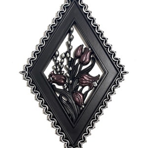 Victorian Goth Decor, Vintage Wall Plaques, Black Wall Art, Gothic Home ...