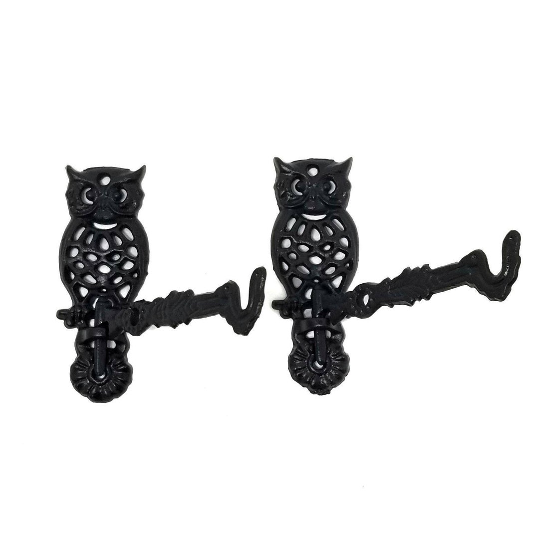 Cast Iron Owl Hook, Gothic Owl, Gothic Wall Decor, Black Metal Owl ...