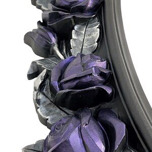 Dark Cottagecore Mirror, Rose Garden, Princess Mirror, Large Black ...