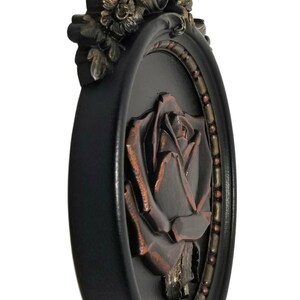 Victorian Goth Decor, Vintage Wall Plaque, Black Wall Art, Gothic Home ...