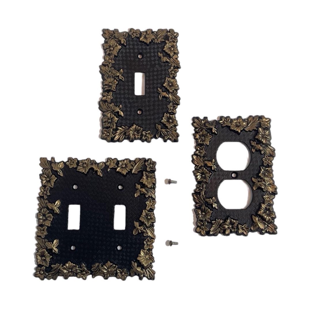 Gothic Light Switch Cover | Vintage Metal Outlet | Baroque Decor - Etsy
