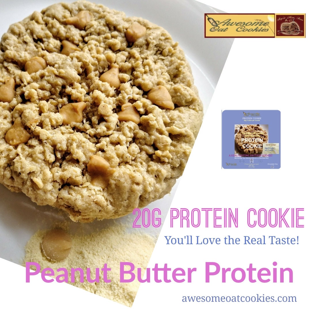 12 LG Protein Cookies, Gourmet Box, 20g Whey High Protein Snacks, Real ...