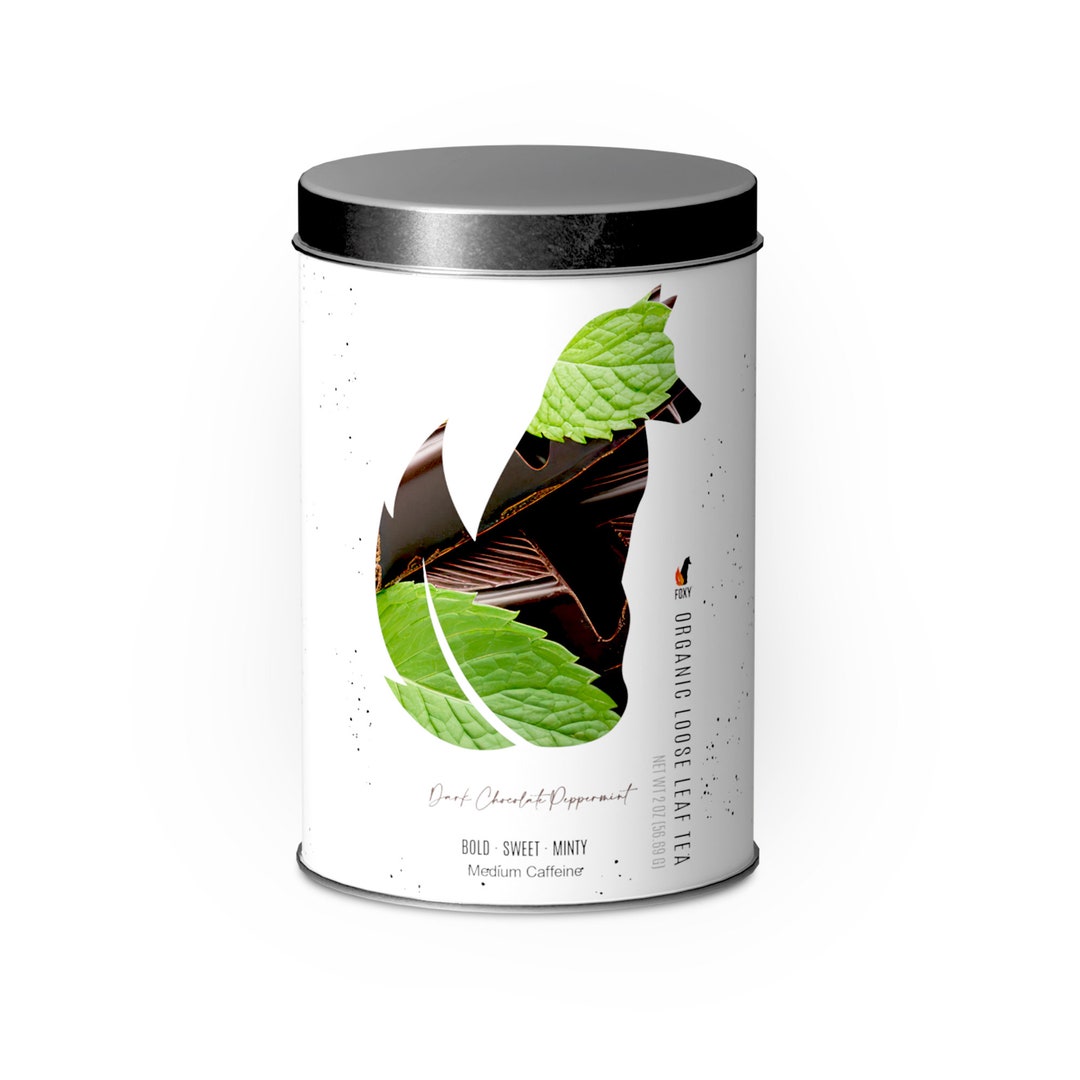 Dark Chocolate Peppermint Tea Tin - Etsy