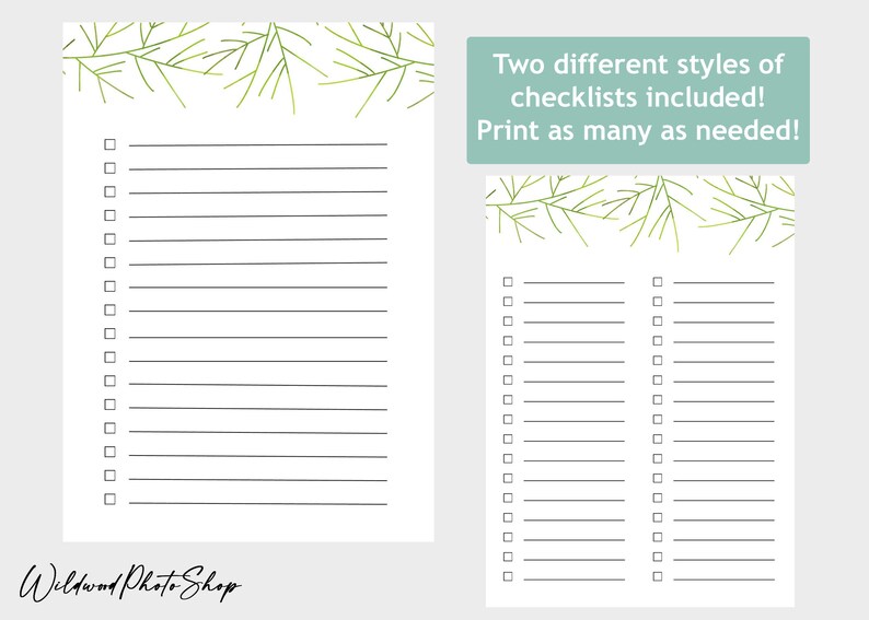 Simple Printable Checklist Printable Checklist Simple - Etsy
