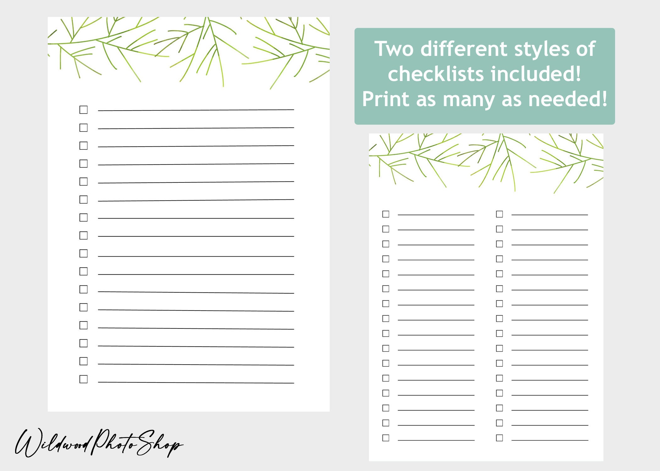 Simple Printable Checklist Printable Checklist Simple - Etsy