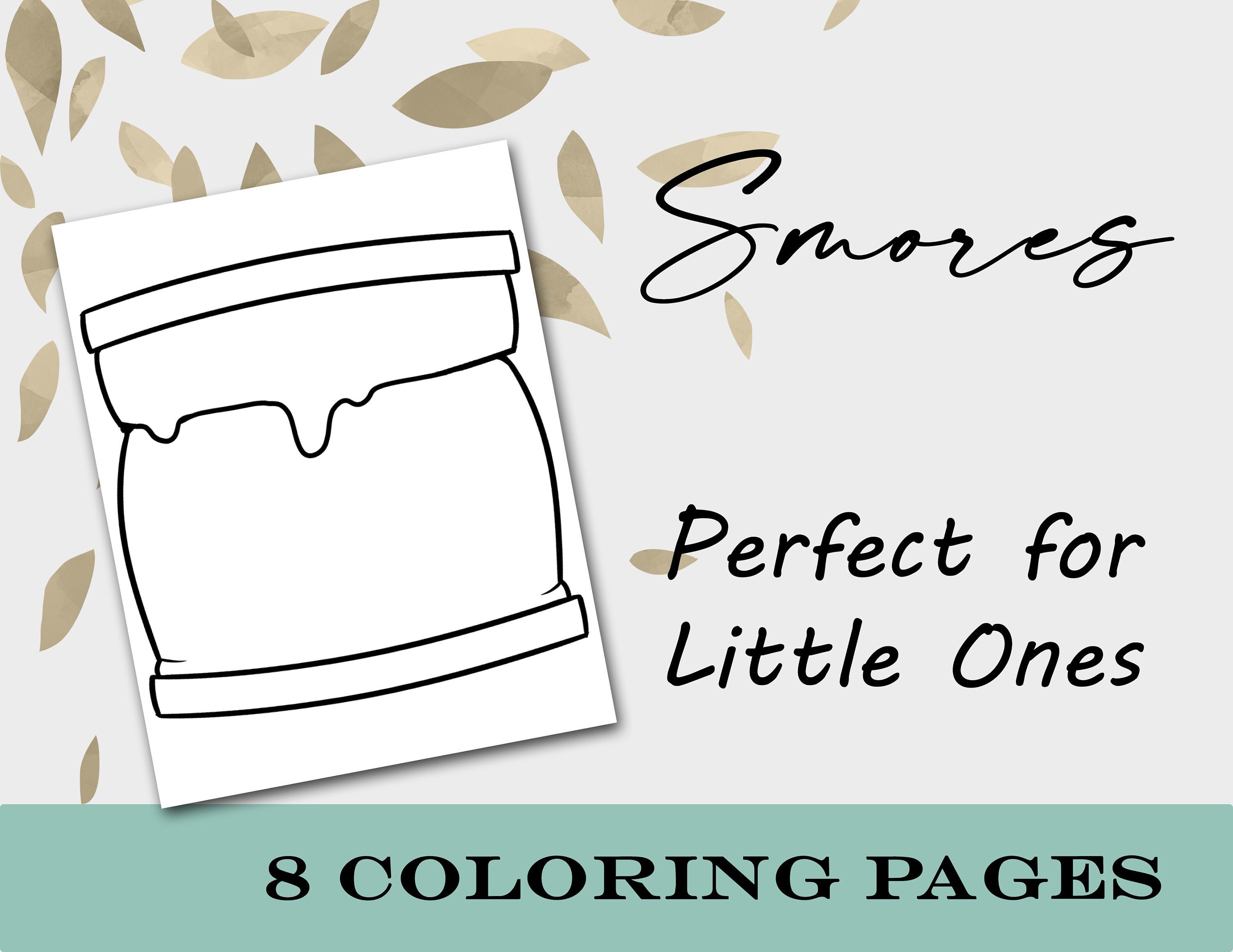 Smores Coloring Page