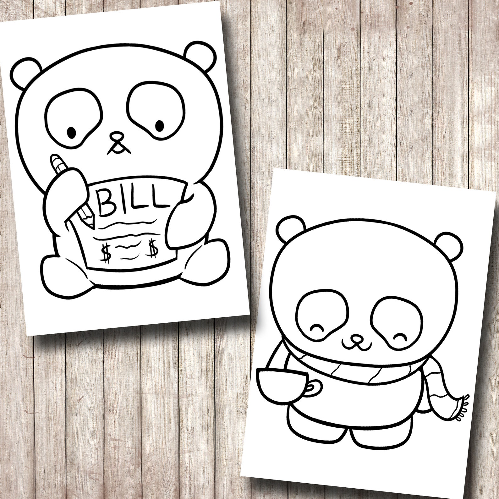 Panda Bear Coloring Pages, Panda Bears, Coloring Pages for Kids ...