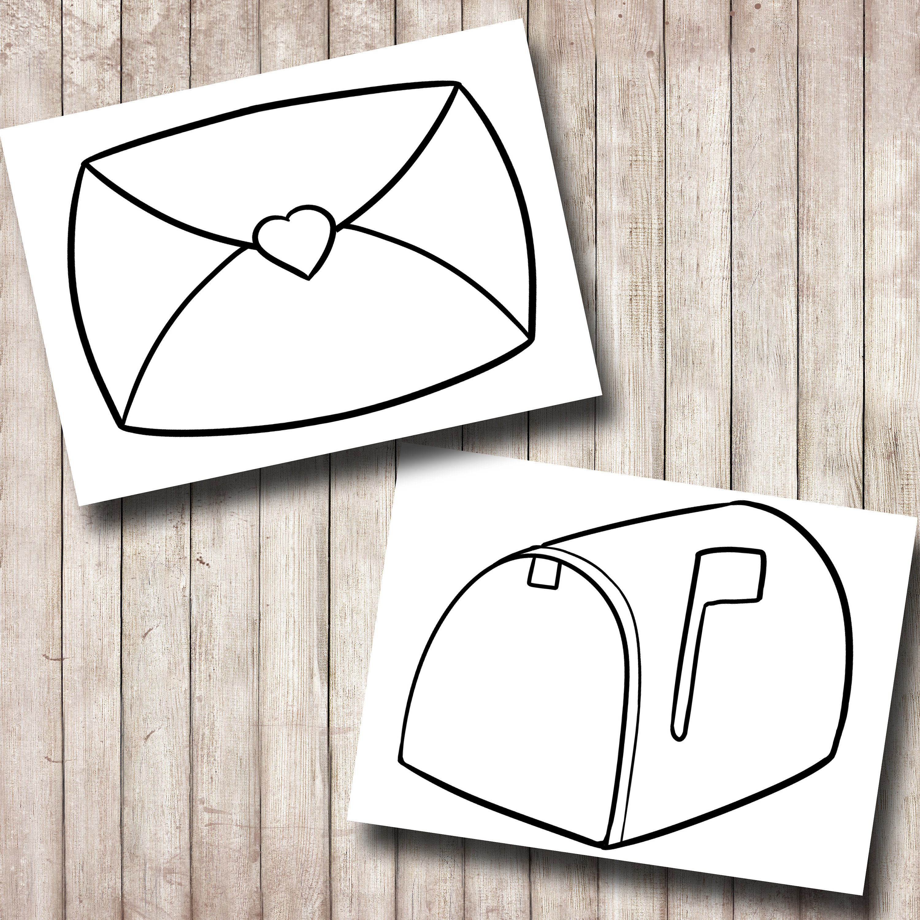 Mail Coloring Pages, Post Office Coloring Pages, Letters to Santa, Love ...