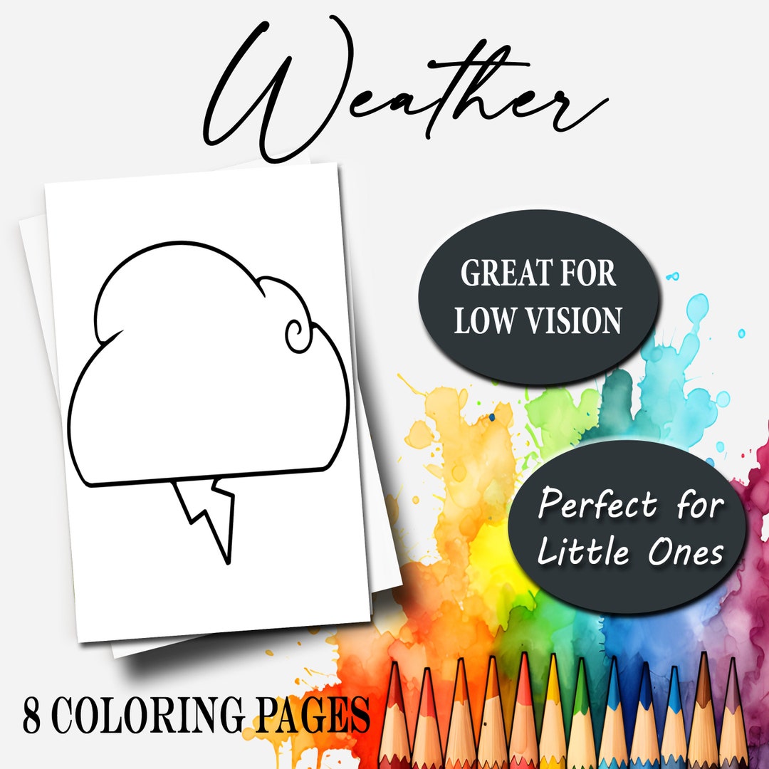 Weather Coloring Pages, Printable Coloring Pages, Homeschool Coloring ...