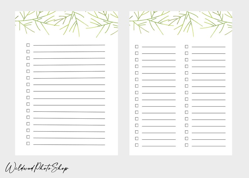 Simple Printable Checklist Printable Checklist Simple - Etsy
