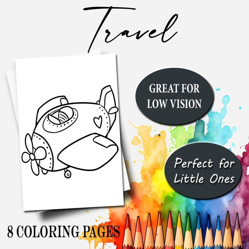 Travel Coloring Pages, Airplanes, Passport, Suitcase, Car Coloring ...