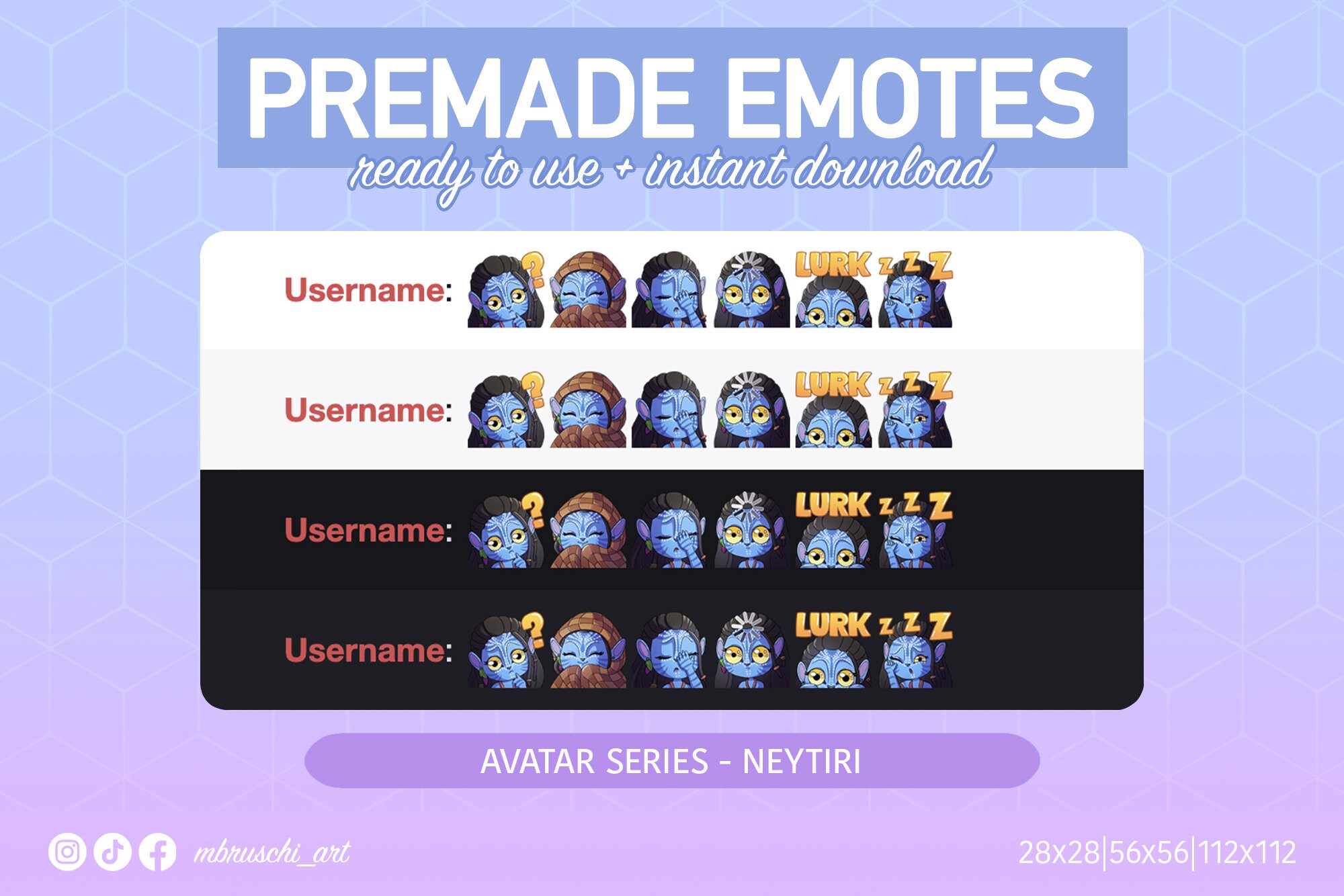 AVATAR NA'VI Emotes / Emojis for Twitch Streamers, Youtube, Discord ...