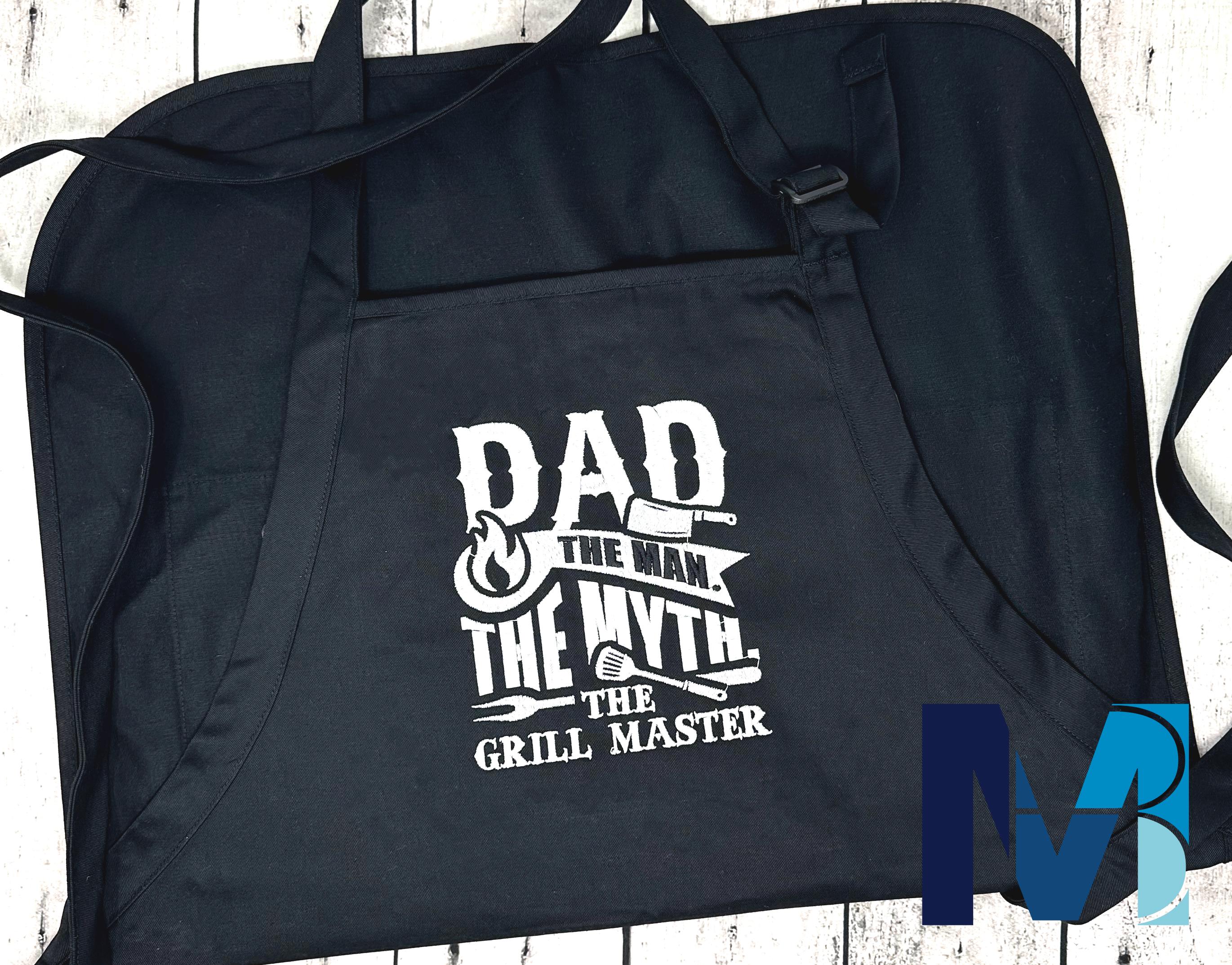 Embroidered Dad Apron, Unique Dad Gift, Fathers Day Gift, Dad the Man ...