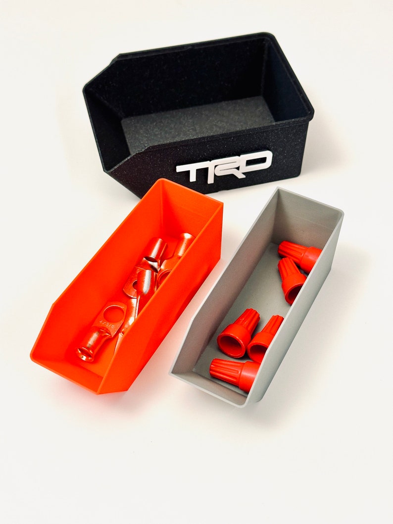 Stackable Small Parts Bin With Dual Color Inserts set of 4 - Etsy