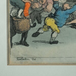 Thomas Rowlandson Print, Rural Sports Smock Racing, Original 1811, Hand ...
