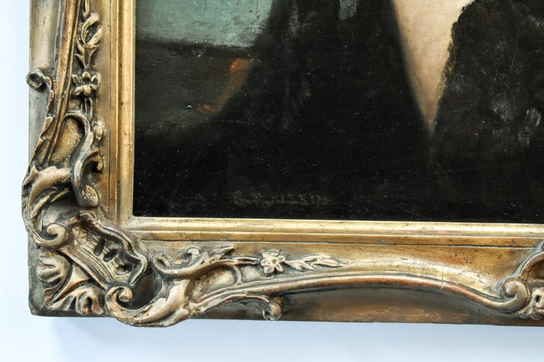 Antique Portrait Oil Painting Elegant Young Woman Circa 1880 - Etsy