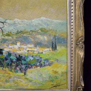 Original Vintage Post-impressionist Oil Painting Landscape of Haute Provence by Jacques Sokol - Etsy