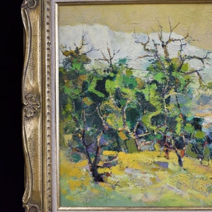 Original Vintage Post-impressionist Oil Painting Landscape of Haute Provence by Jacques Sokol - Etsy