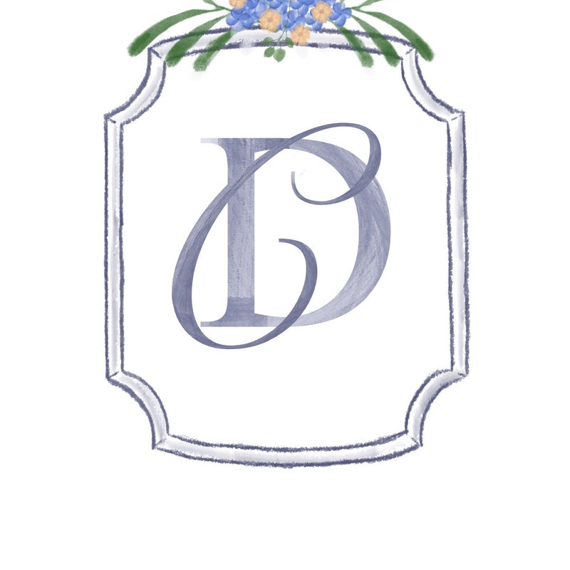 Watercolor Monogram - Etsy
