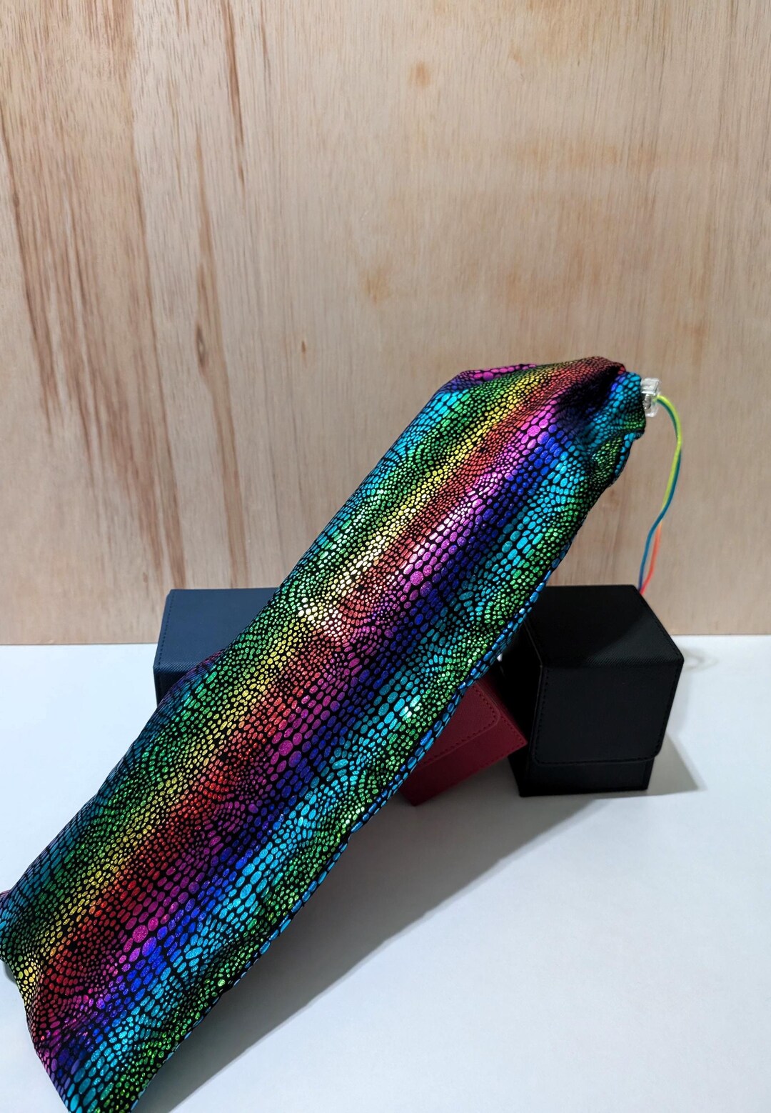 Large Rainbow Playmat Bag With Cord Stop for MTG Card Games Mats, Gift ...