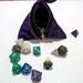 Small D4 Triangle Dice or Trinket Bag for Key Chains and Backpaks ...