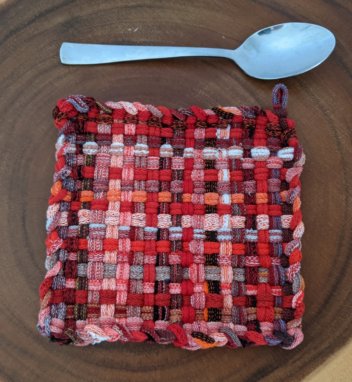 Handmade Loom Woven Potholder Set, Trivet, Hotpad, Oven Mitts - Etsy
