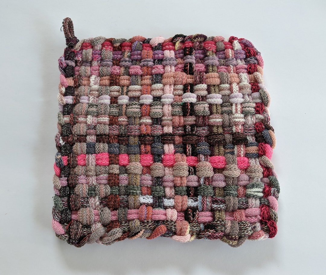 Handmade Loom Woven Potholder, Trivet, Hotpad, Oven Mitts - Etsy Italia
