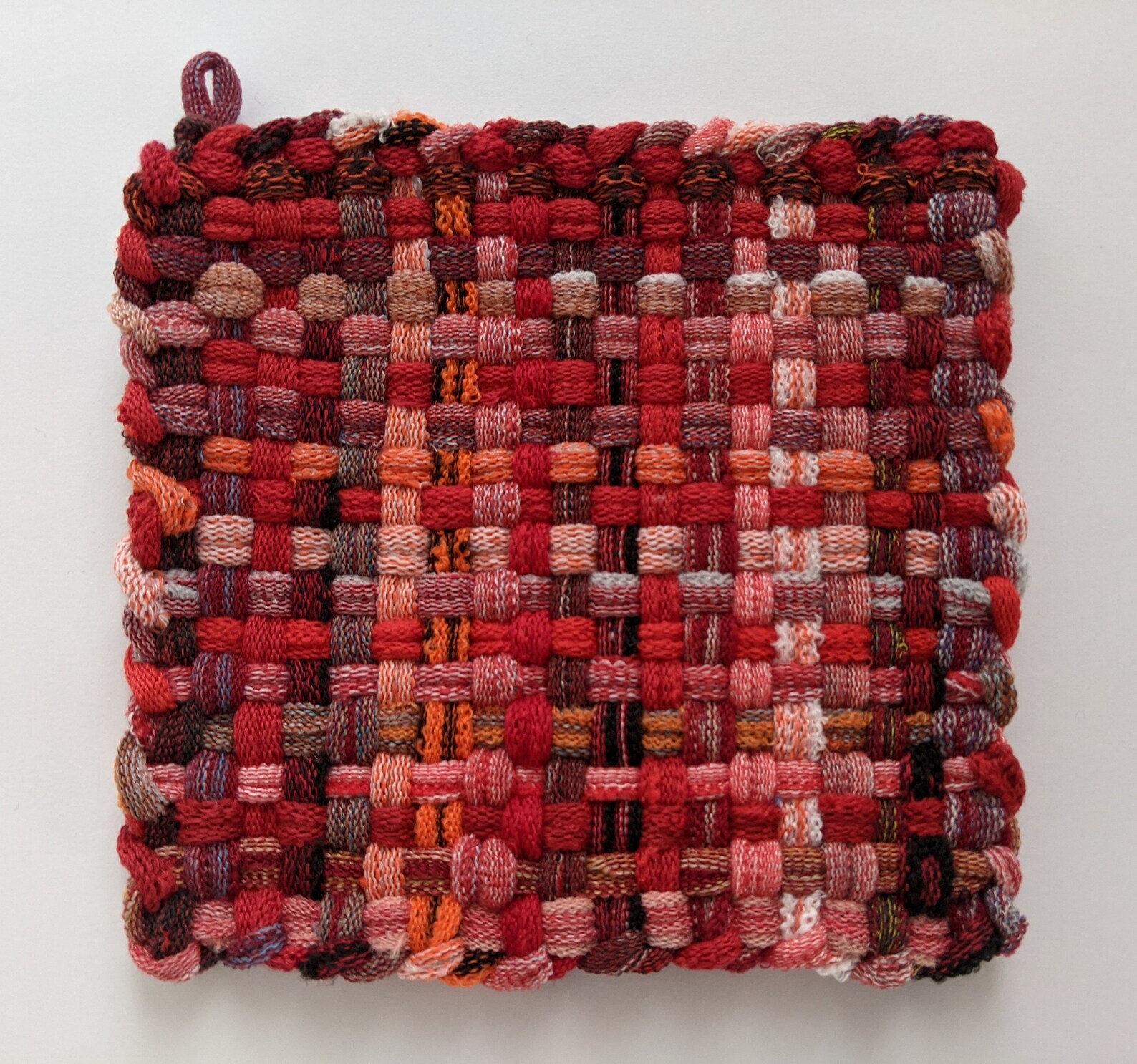 Handmade Loom Woven Potholder Set, Trivet, Hotpad, Oven Mitts 5x5 Inch ...