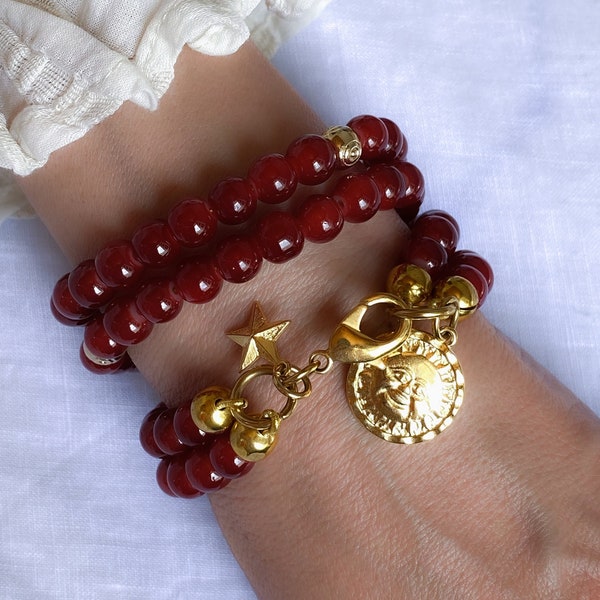 Red Moon Jewelry Boho Bracelet - Etsy