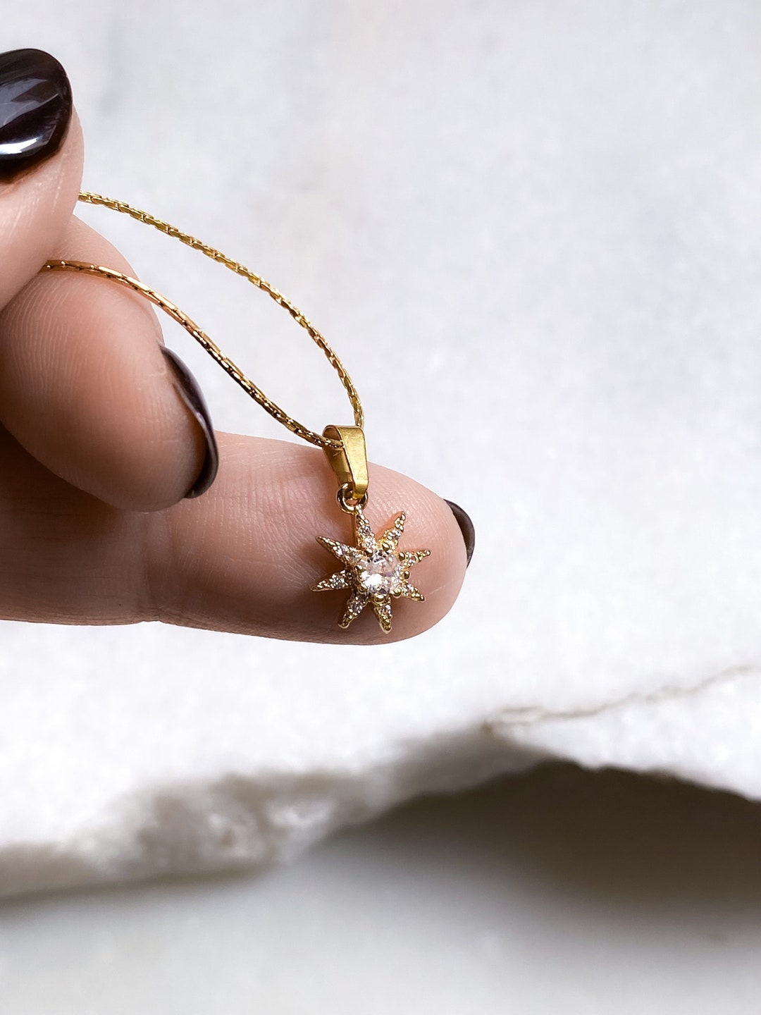 Minimalist Star Necklace Small Star Pendant Dainty Zircon Little Star ...
