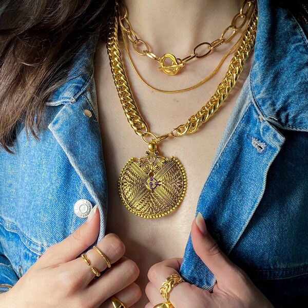 Oversized Necklace - Etsy
