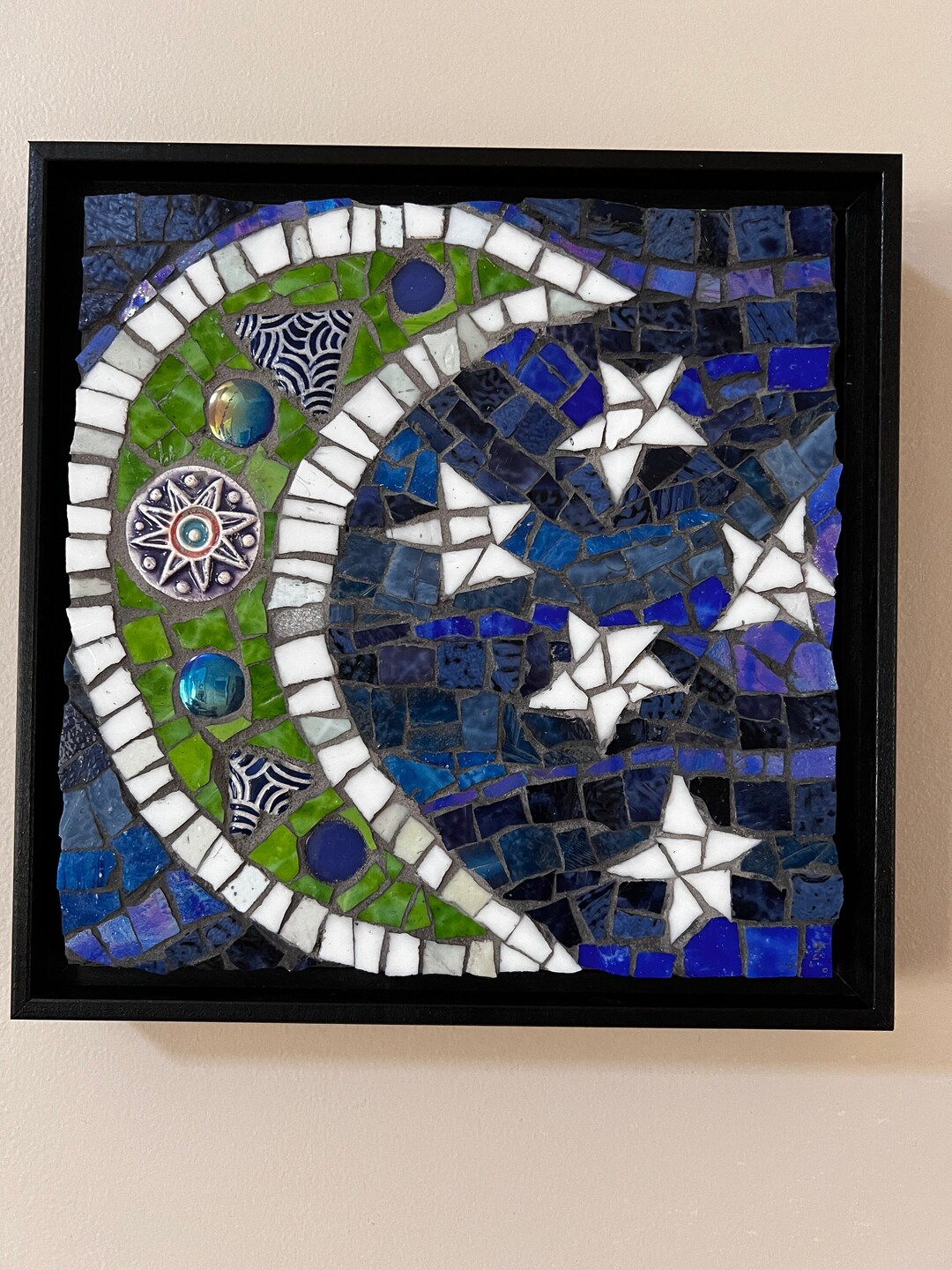 Moon and Stars Mosaic - Etsy